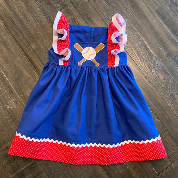 Girls Baseball Dress - Etsy
