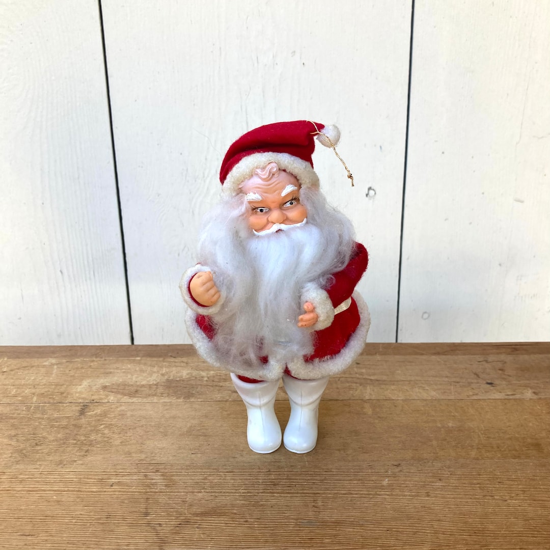 Vintage Santa Claus Doll Poseable Santa Santa Doll St - Etsy