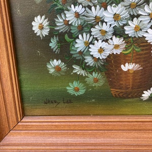Vintage Nancy Lee Painting Nancy Lee Daisy Painting Daisies in Basket ...
