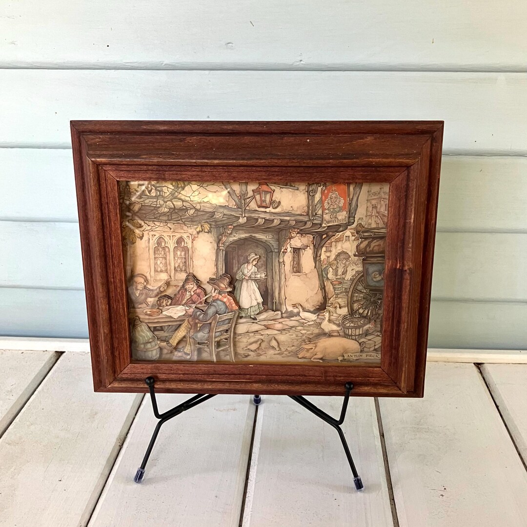 Anton Pieck Three Dimensional Art - Old Queen's Head - Hand Cut - Paper ...
