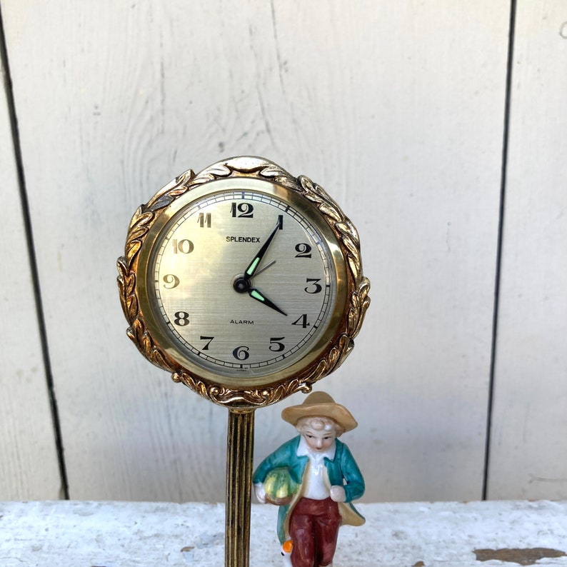 Vintage Splendex Clock Clock With Man and Duck Splendex - Etsy
