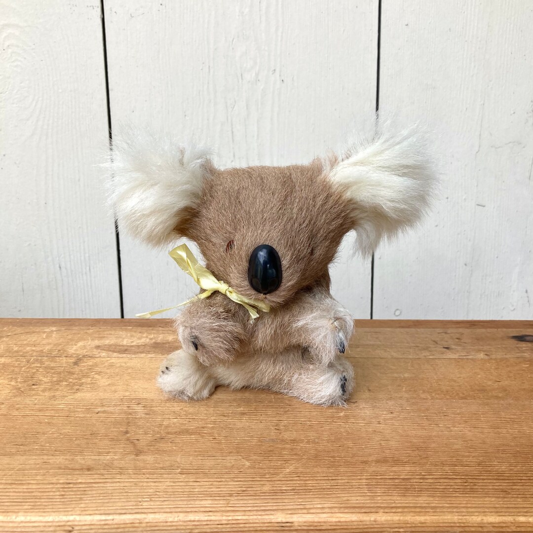 Vintage Koala Bear Real Fur Stuffed Koala Bear Kangaroo - Etsy