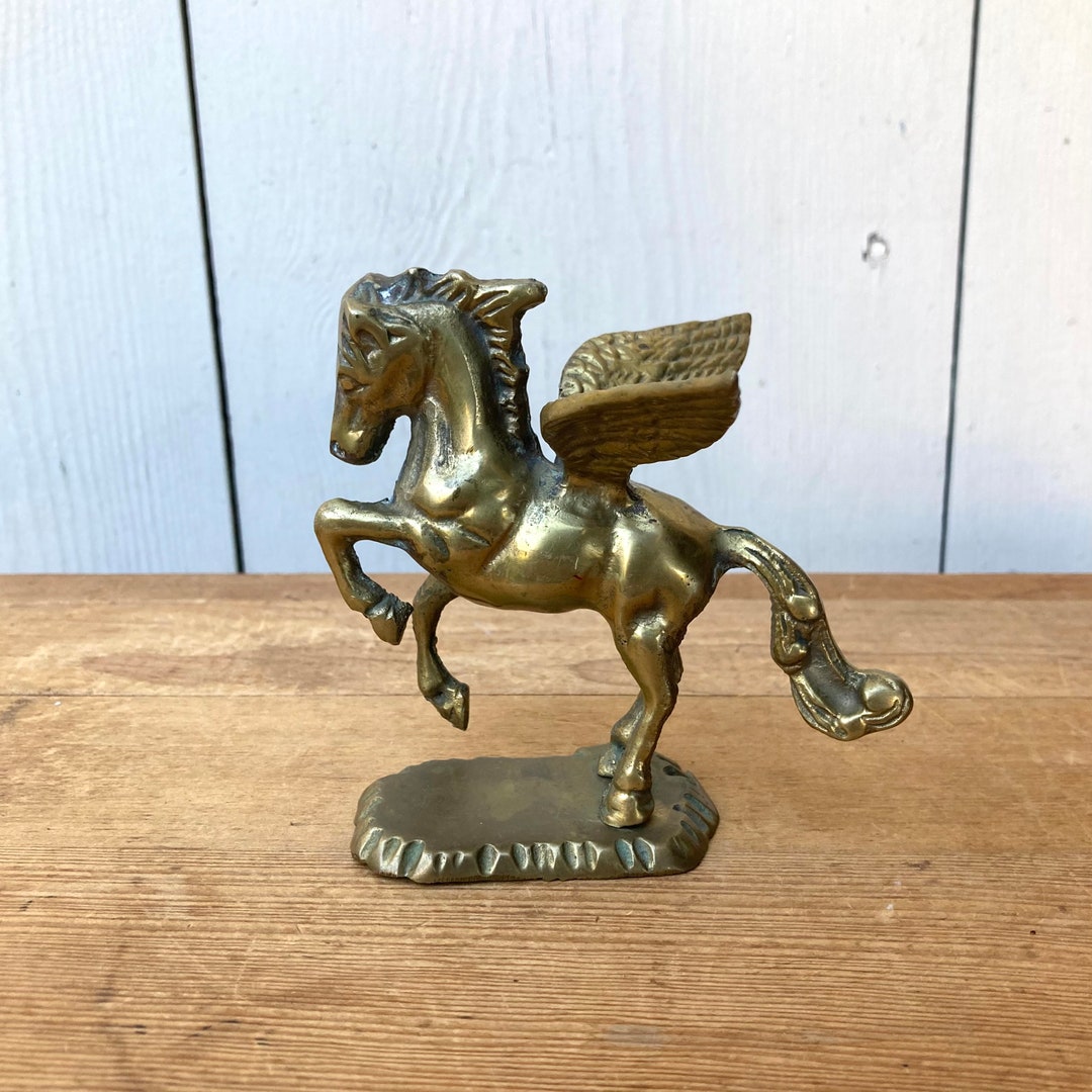 Vintage Brass Pegasus Pegasus Figure Winged Horse Brass - Etsy
