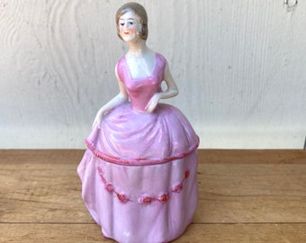 Half Doll Powder Box - Etsy