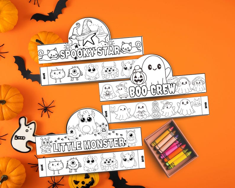 Spooky Fun Halloween Crown Bundle - Spooky Star, Boo Crew, and Little ...