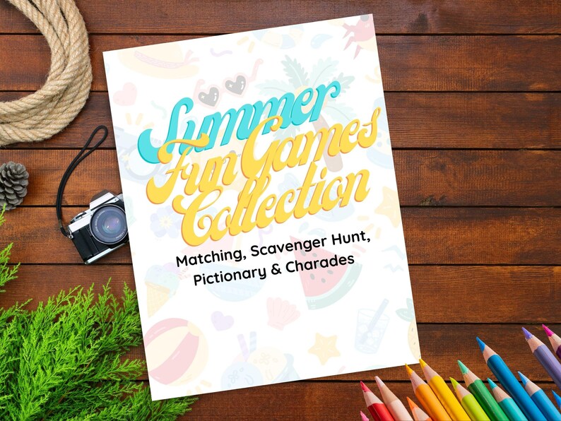 Ultimate Summer Printable Game Bundle - Matching Game, Scavenger Hunt ...