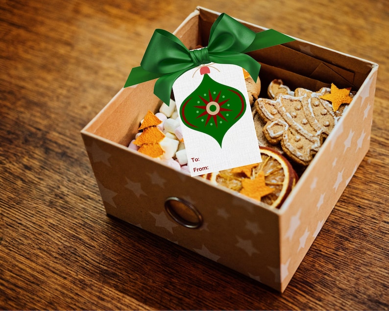 Scandinavian Minimalist Christmas Gift Tags - Geometric Holiday Designs ...