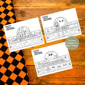 Spooky Fun Halloween Crown Bundle - Spooky Star, Boo Crew, and Little ...