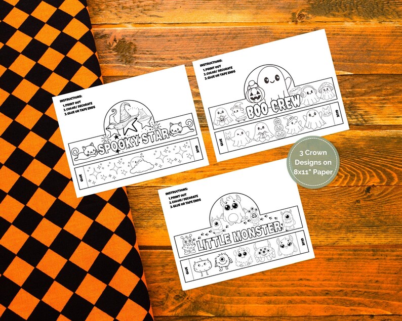 Spooky Fun Halloween Crown Bundle - Spooky Star, Boo Crew, and Little ...