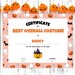 Halloween Costume Awards Bundle - 20 Printable & Customizable ...