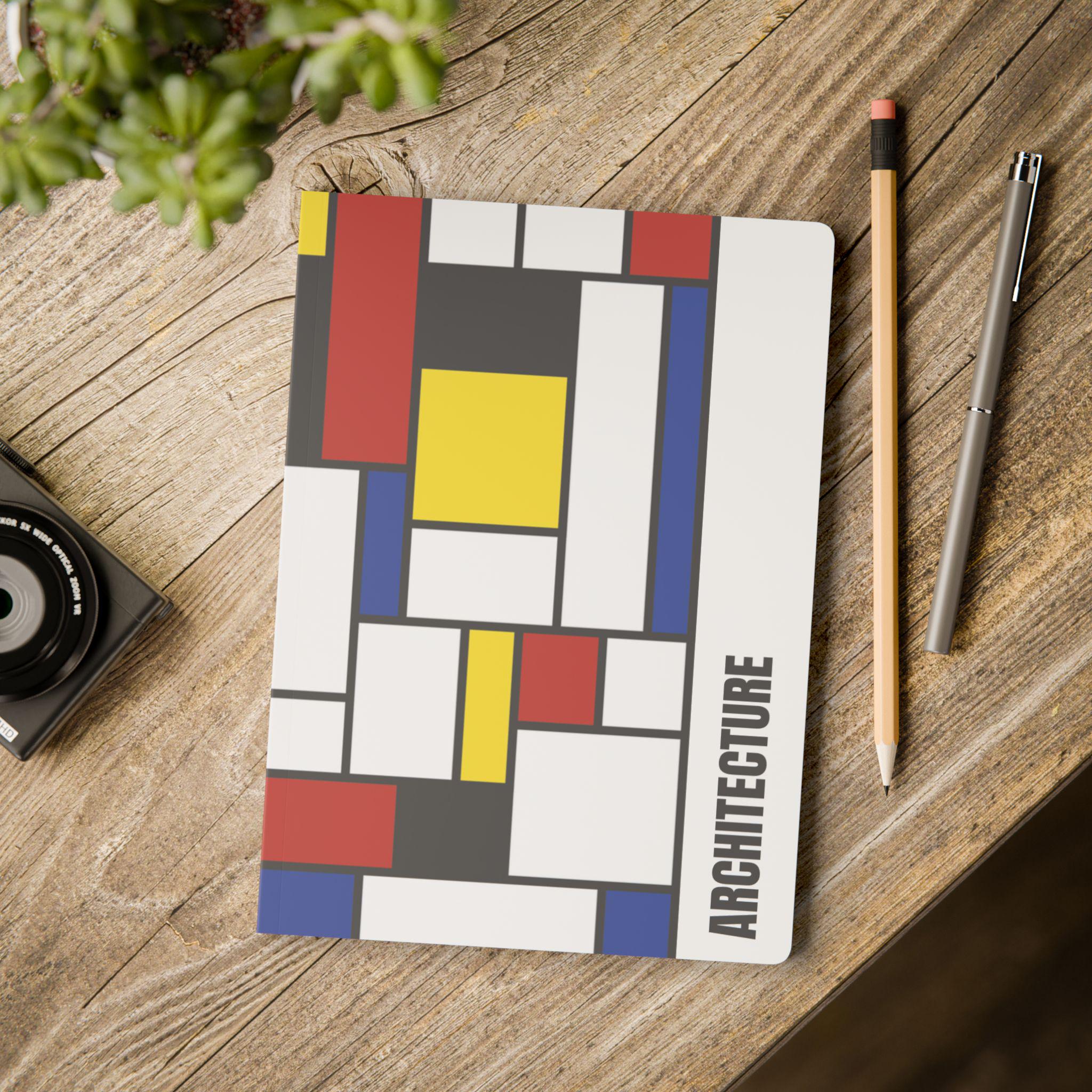Architecture BAUHAUS Floorplan Notebook, Minimalist Softcover Journal ...
