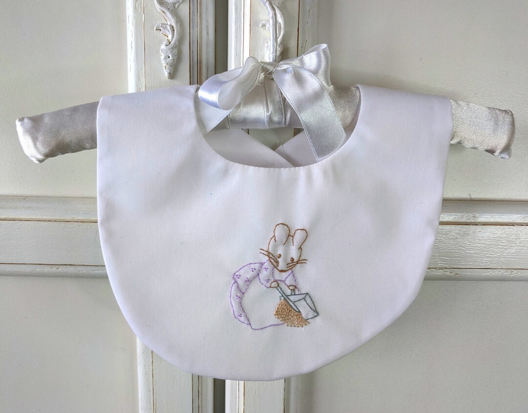 Beatrix Potter Baby Bib Hunka Munka Mouse, Teething/drool Bib, Hand ...
