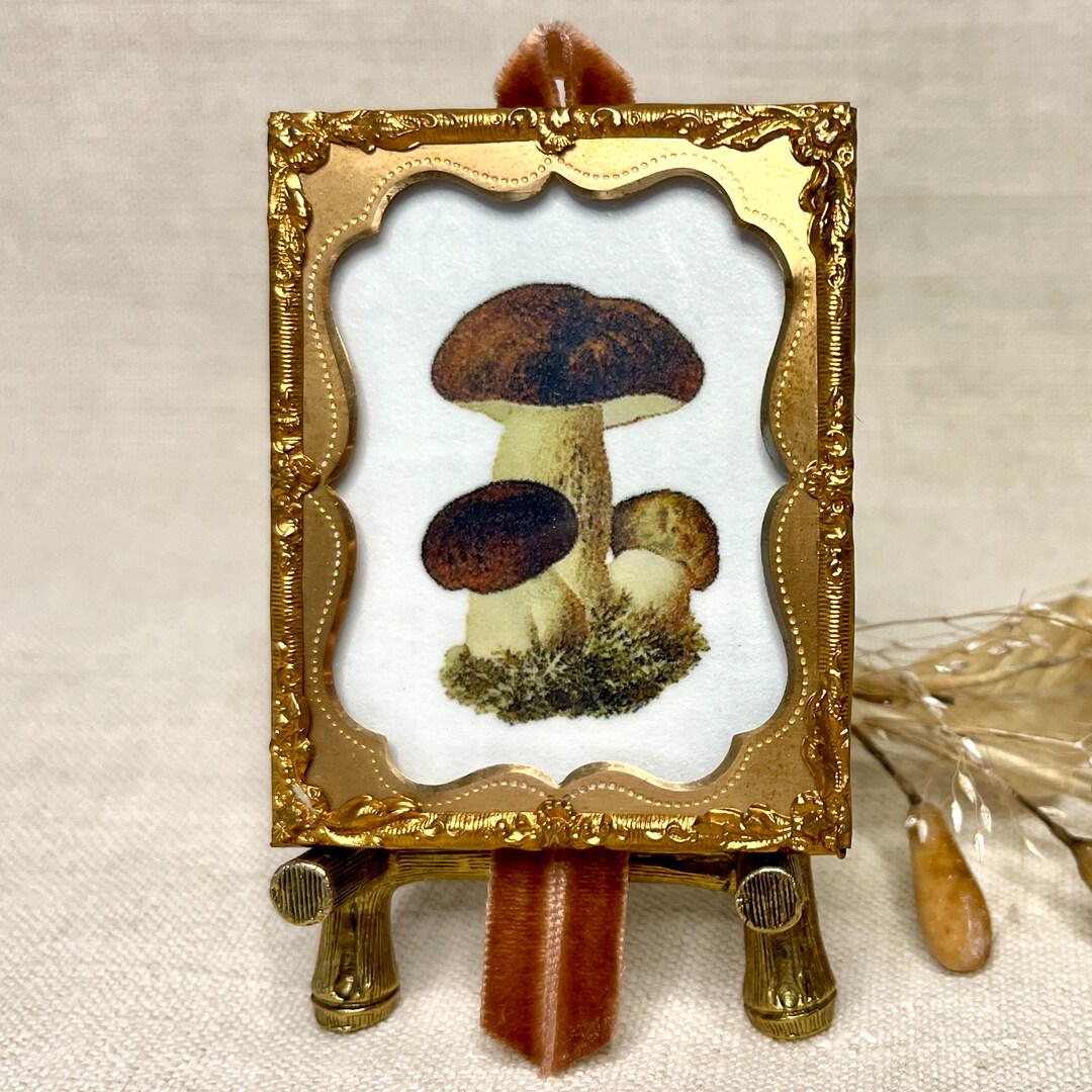 Antique C.1850s Copper Frame With King Bolete Mushroom | Hanging ...
