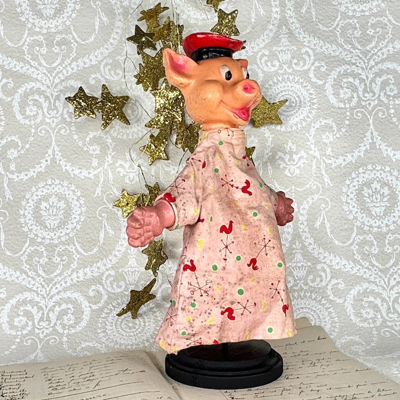 Vintage Disney Pig Puppet • 1950s Three Little Pigs • Paris Flea Market ...