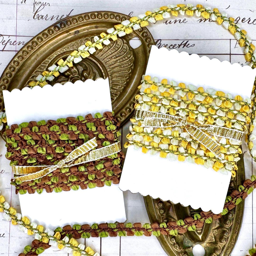 Vintage Rococo Ribbon Bow Trim: Mokuba Japan, 2.5" Double Fold - Etsy