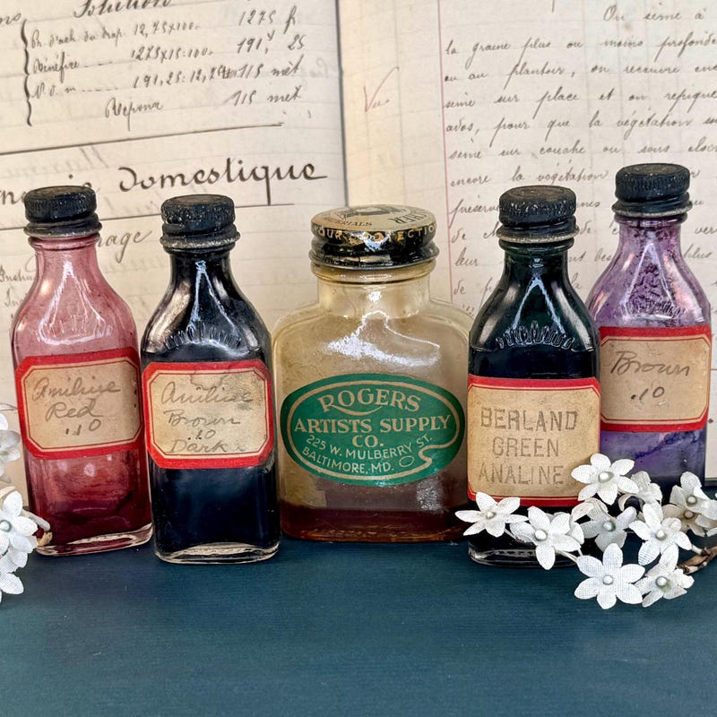 Antique Ink Bottle - Etsy