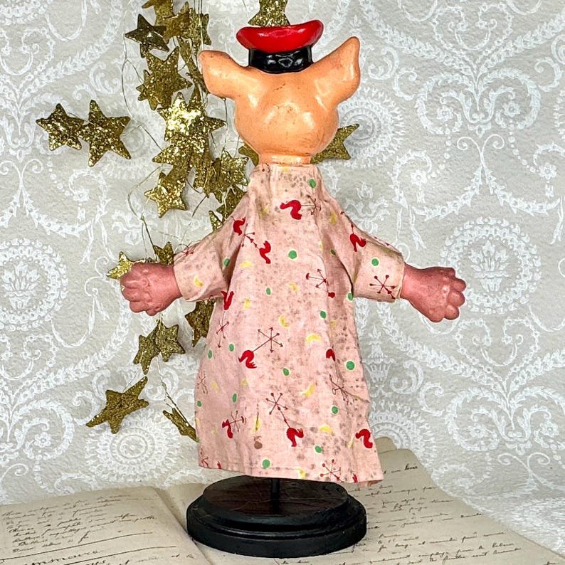 Vintage Disney Pig Puppet • 1950s Three Little Pigs • Paris Flea Market ...