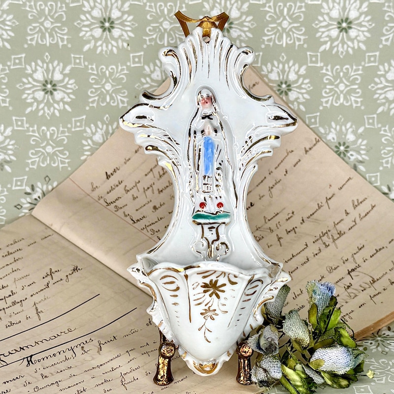 Antique Font Holy Water - Etsy
