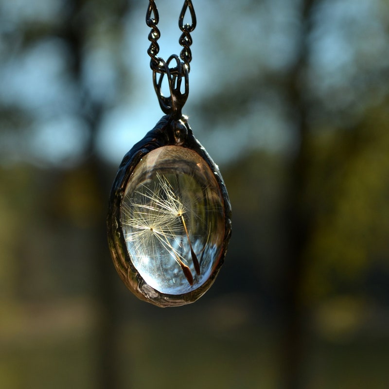 Dandelion Necklace - Etsy