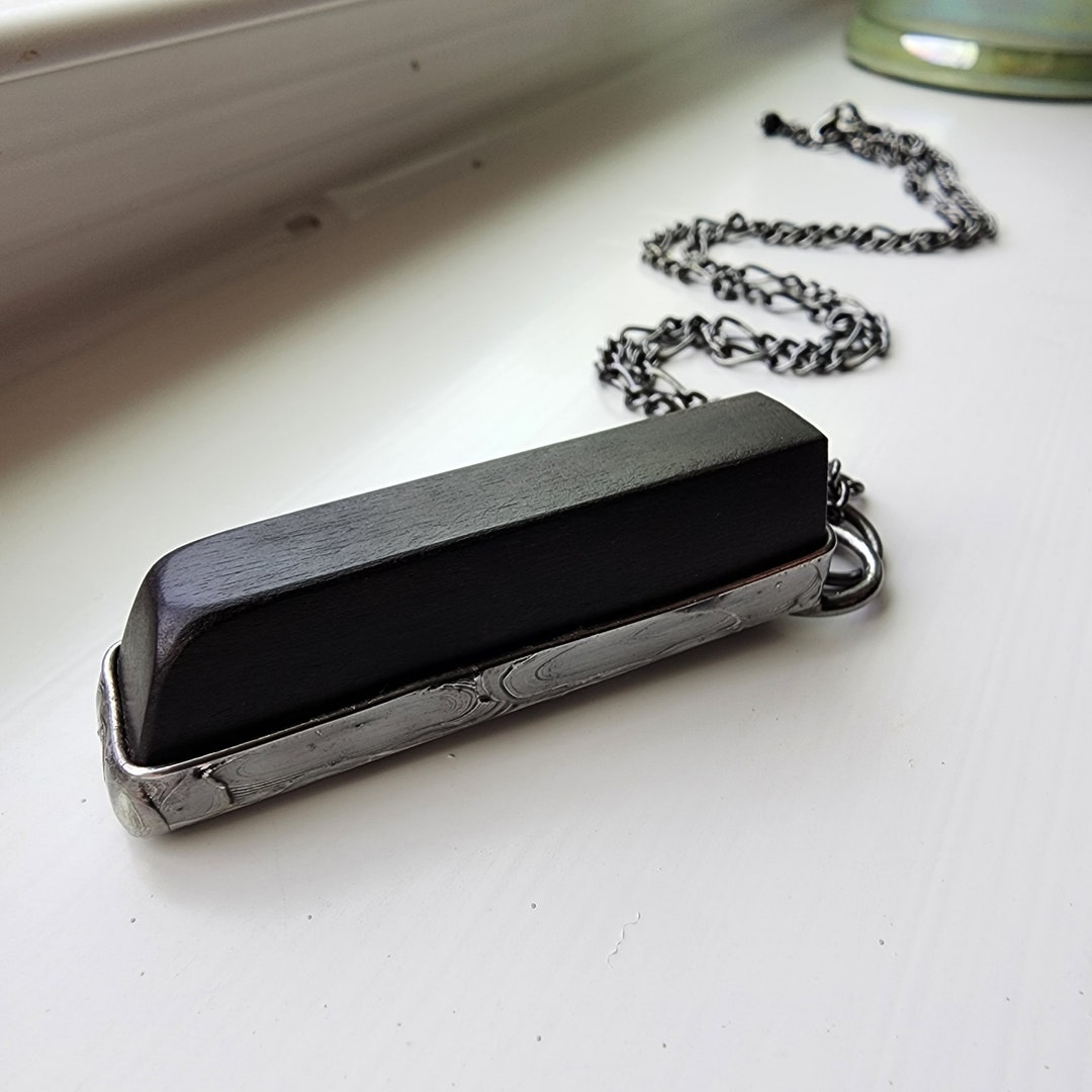 Real Ebony Piano Key Necklace, Gift for Musician, Piano Necklace, Over ...