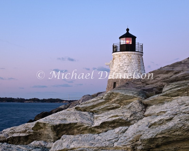 Photograph Nautical Lighthouse Castle Hill Rhode Island Print - Etsy