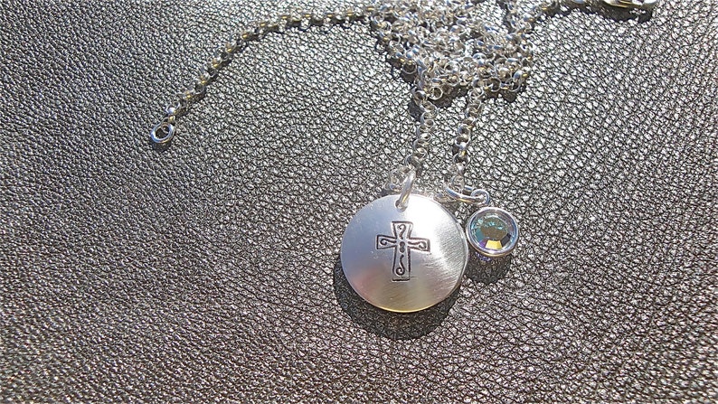 Personalized Hand Stamped Blessed Sterling Silver Locket With Sterling ...