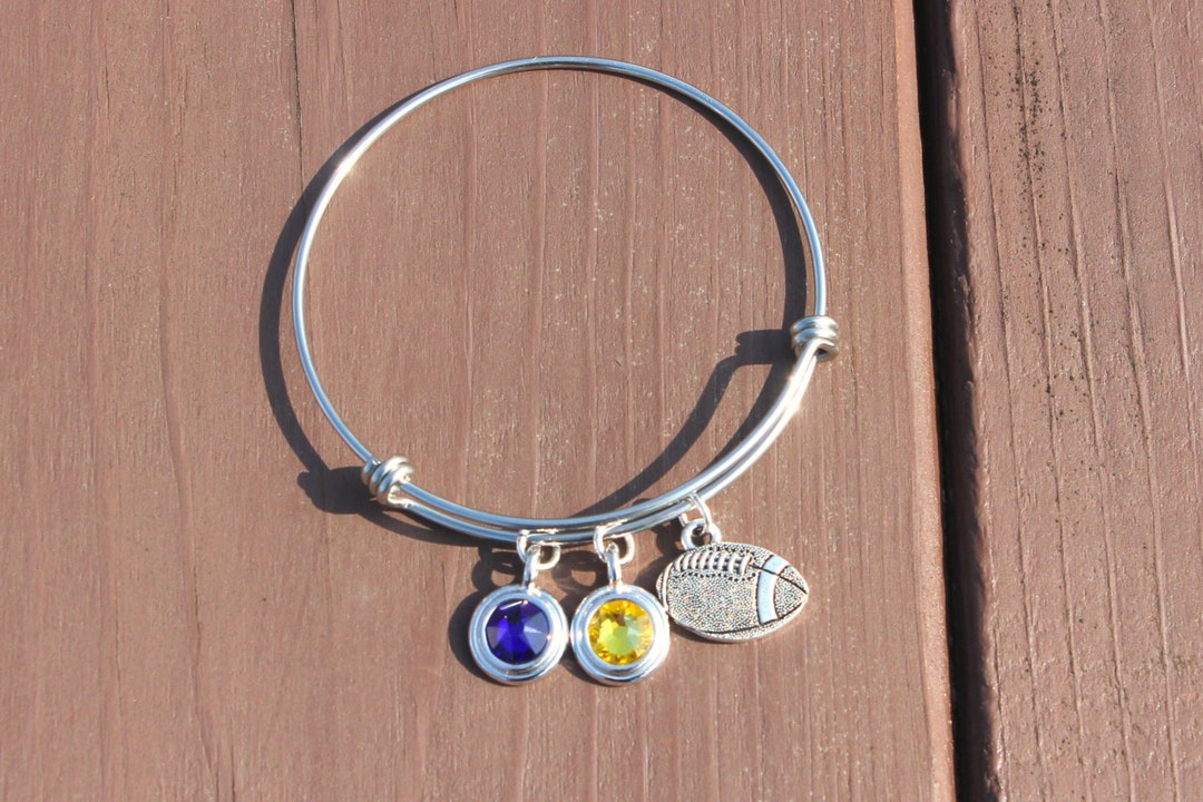 Bangle - Tailgating - Football - Team Colors - Swarovski Crystals ...