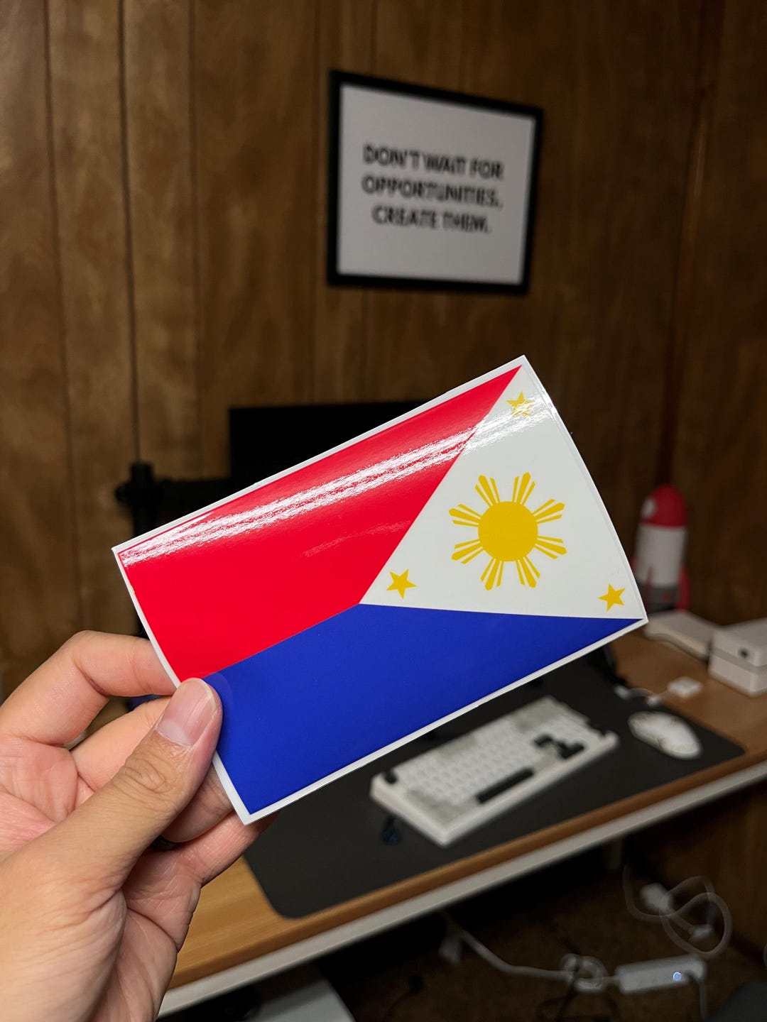 Philippine Flag Car Decal: Weatherproof UV DTF Sticker - Etsy
