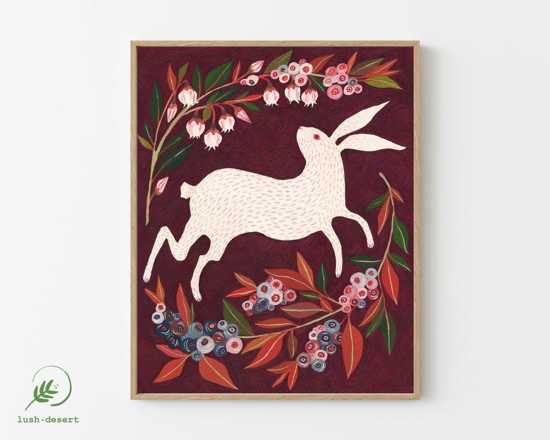 Rabbit Eye Blueberries Art Print 5x7 8x10 Berry Summer Fruit Botanical ...