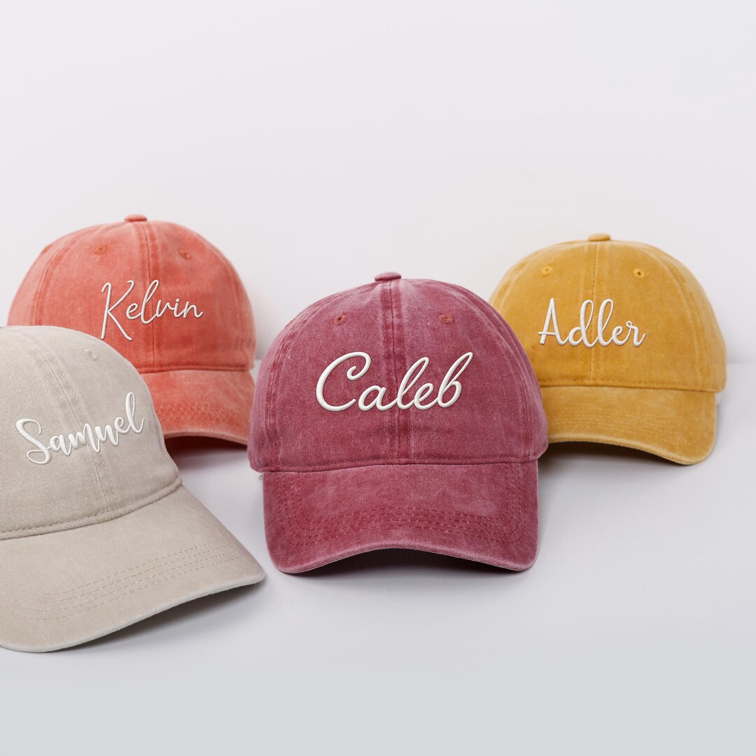 Personalized Saying Cap/ Custom Text Embroidered Hat/ Vintage Baseball ...