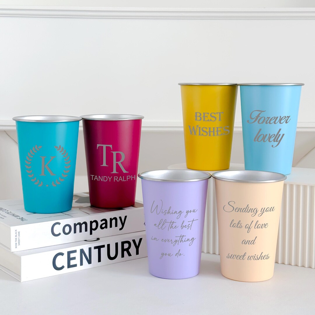 Personalized Stainless Steel Pint Glass Cup/ Pints/ Custom Pint Glass ...