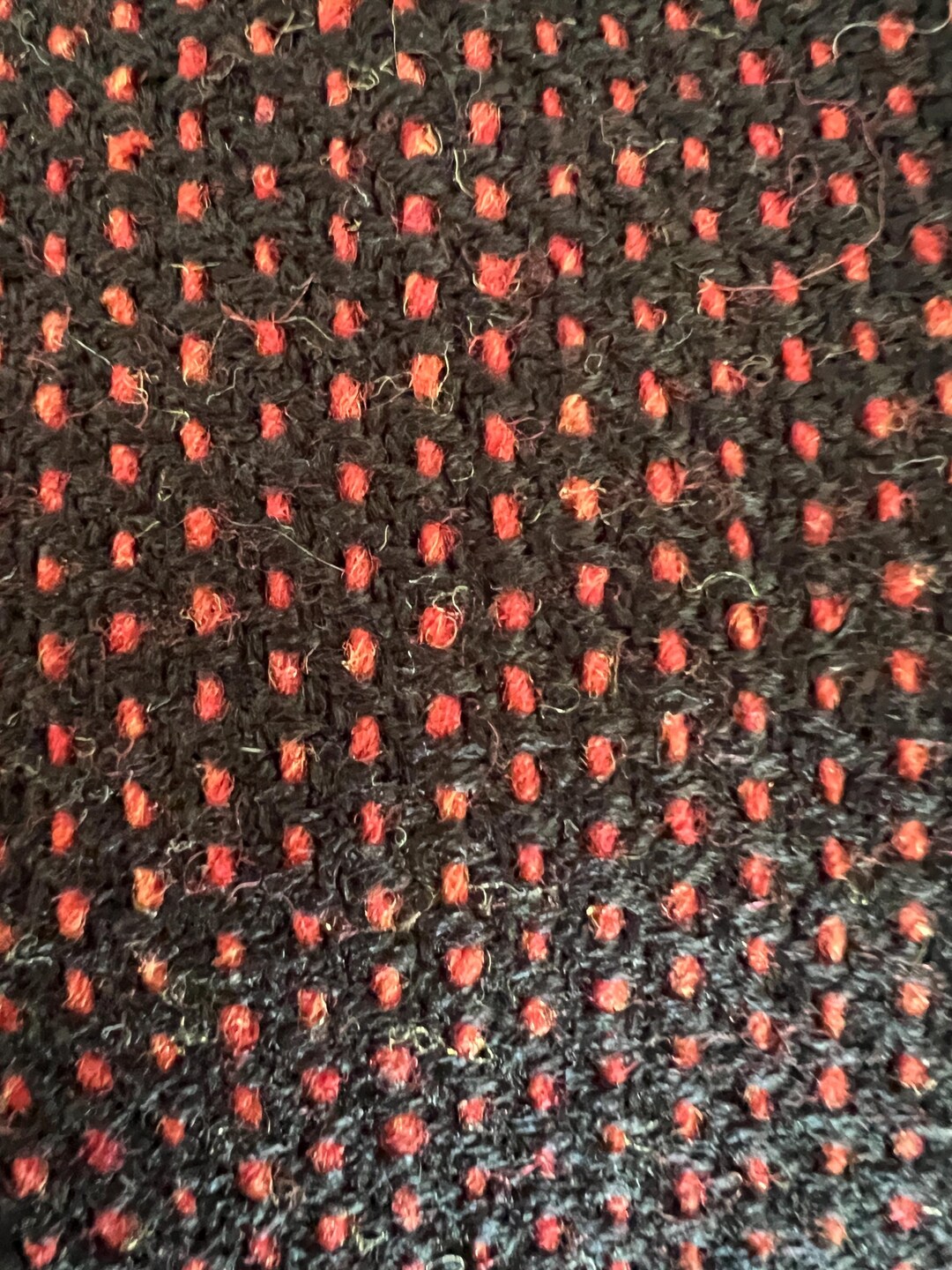 Wool, Black and Red, Pin Check (mini Check), Medium Weight, Substantial ...