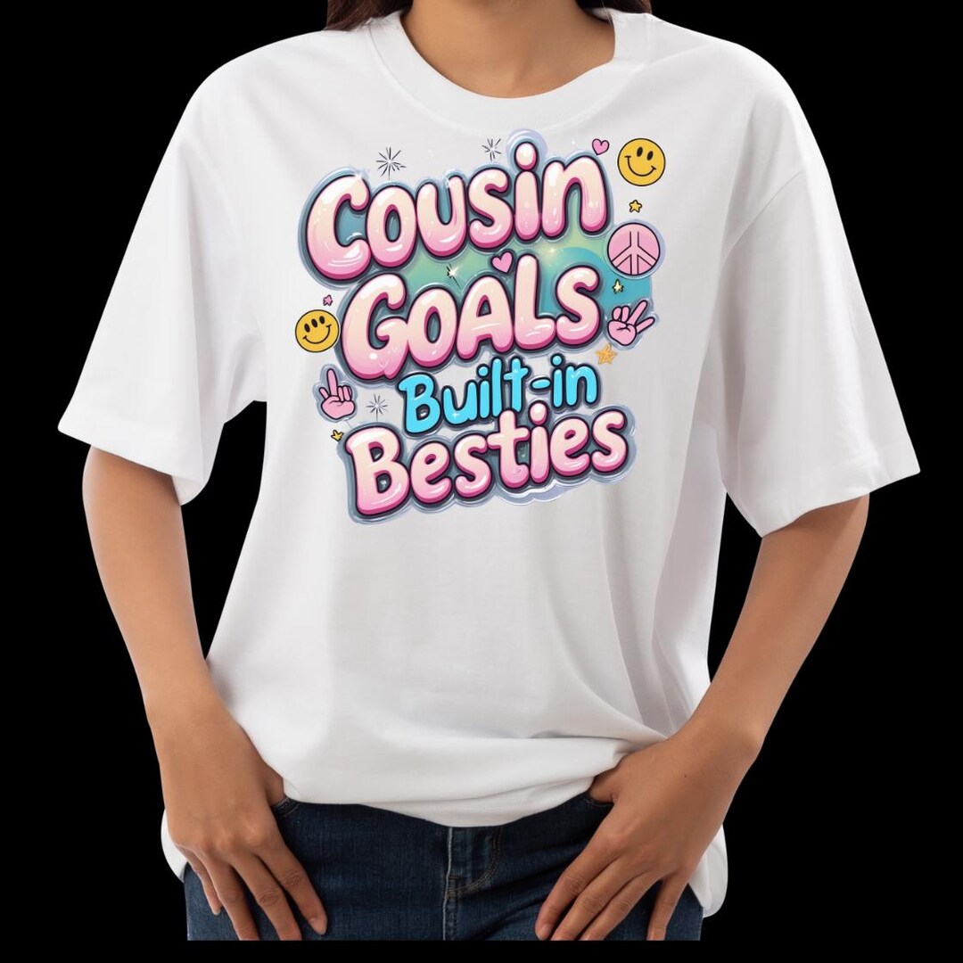 Cousin Goals Builts in Besties | Digital Download PNG Bundle ...