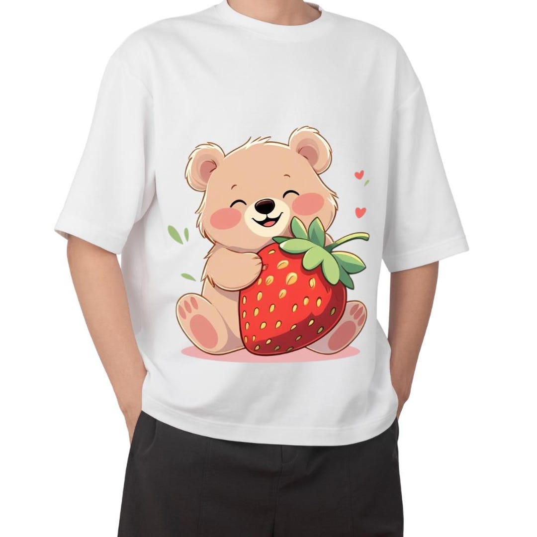 Cute Bear T-shirt Design PNG| Sublimation Clipart & Printable Designs ...