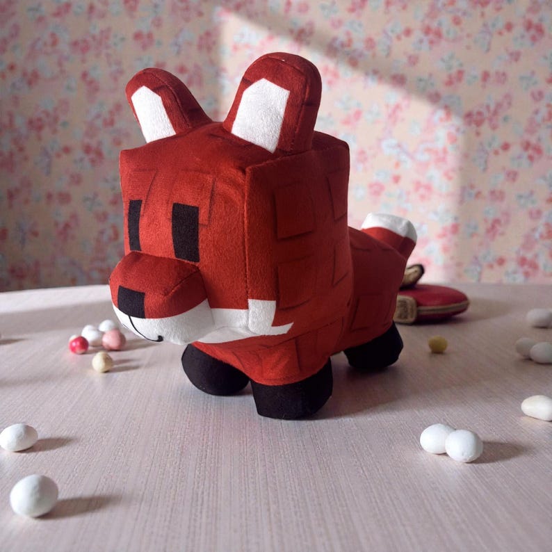 Roblox Gubby Plush Toy, Orange Fox Plush Doll, Cute Block Animal ...