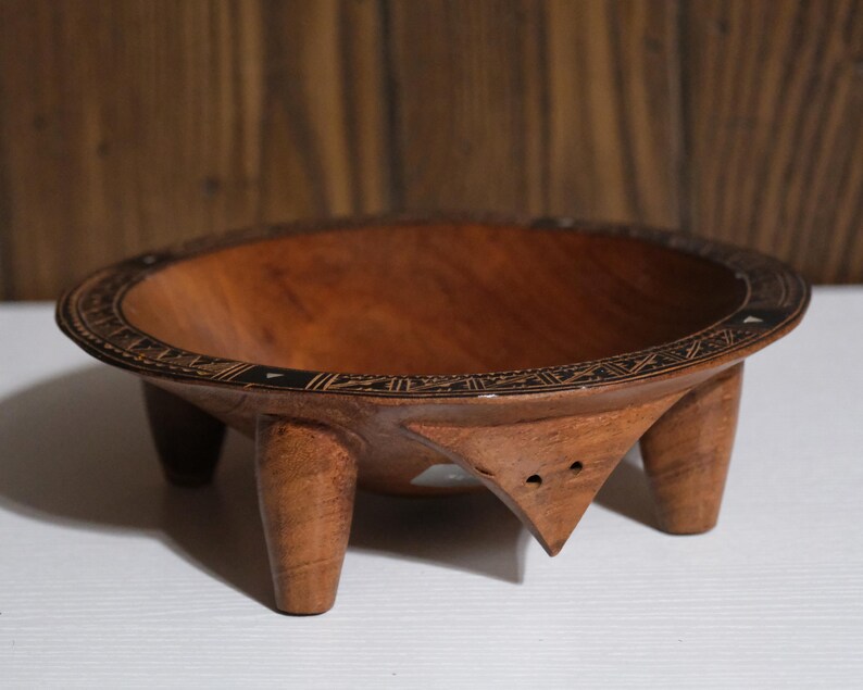 Authentic Samoan Kava Bowl | Hand-carved Wooden Tanoa Ava Bowl ...