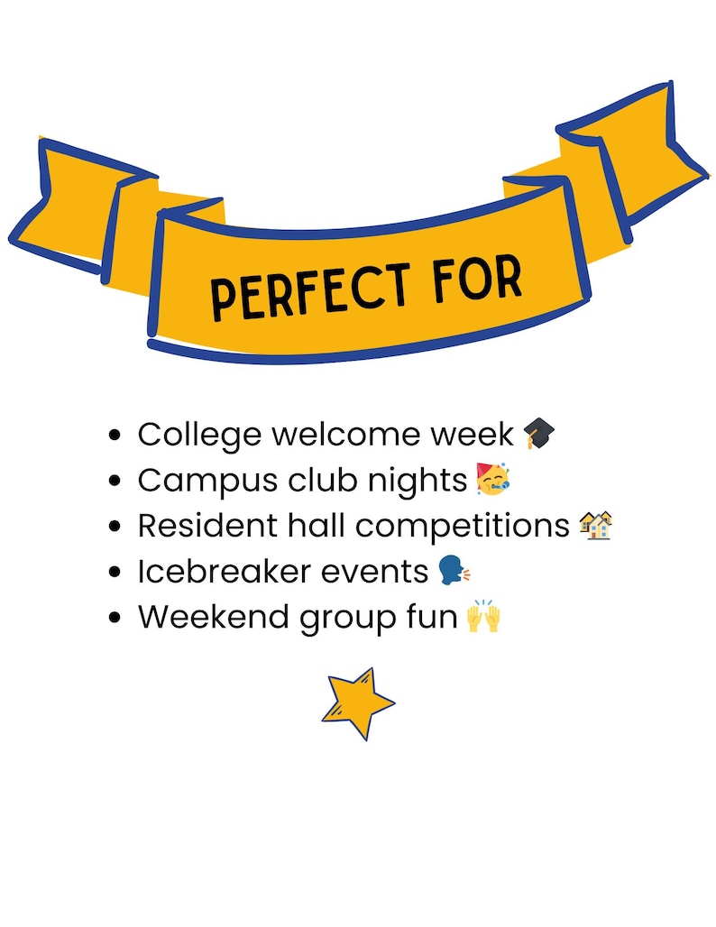 Campus Scavenger Hunt Game | Printable Photo Challenge for College ...