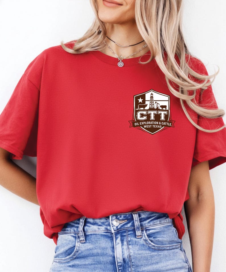 CTT Oil Exploration & Cattle Design T-shirt | Oilfield Ranch Graphic ...