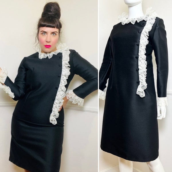 Mod Black Dress - Etsy