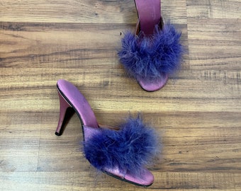 Marabou Slippers - Etsy