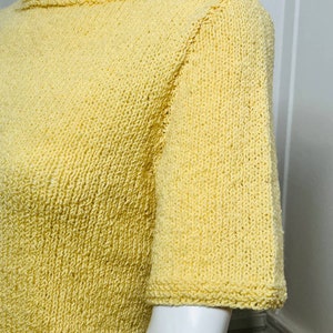 Large 1960s Vintage Lemon Knit Top and Skirt Set - Etsy
