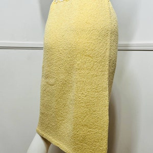 Large 1960s Vintage Lemon Knit Top and Skirt Set - Etsy