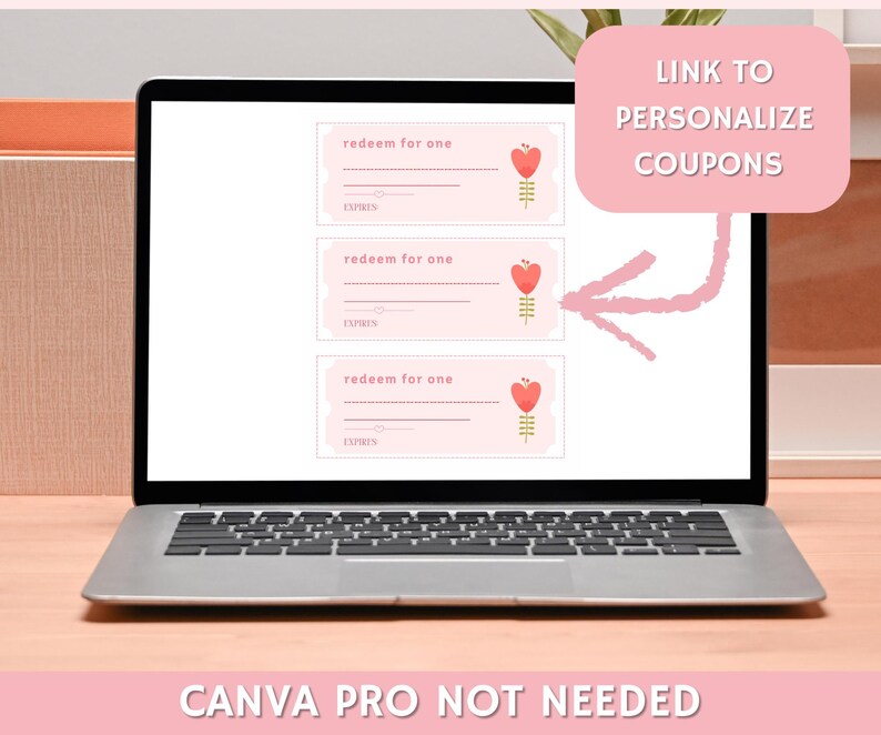 Printable Valentine's Day Love Coupon Book | Canva Editable Template ...