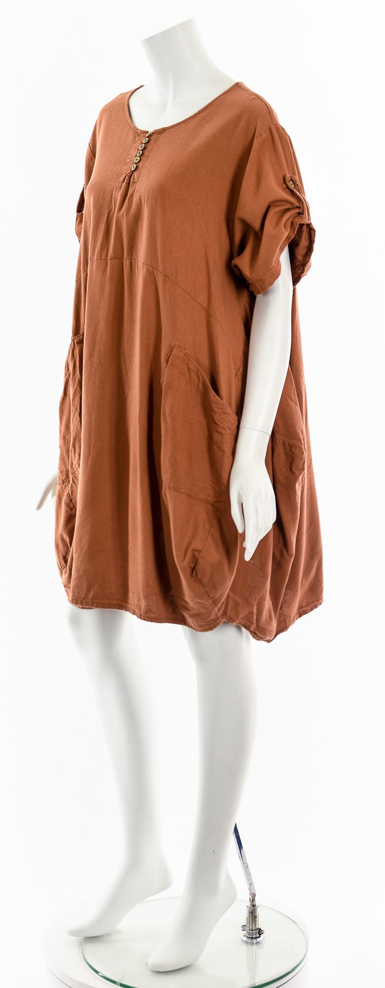 Summer Cocoon Linen Dress - Etsy