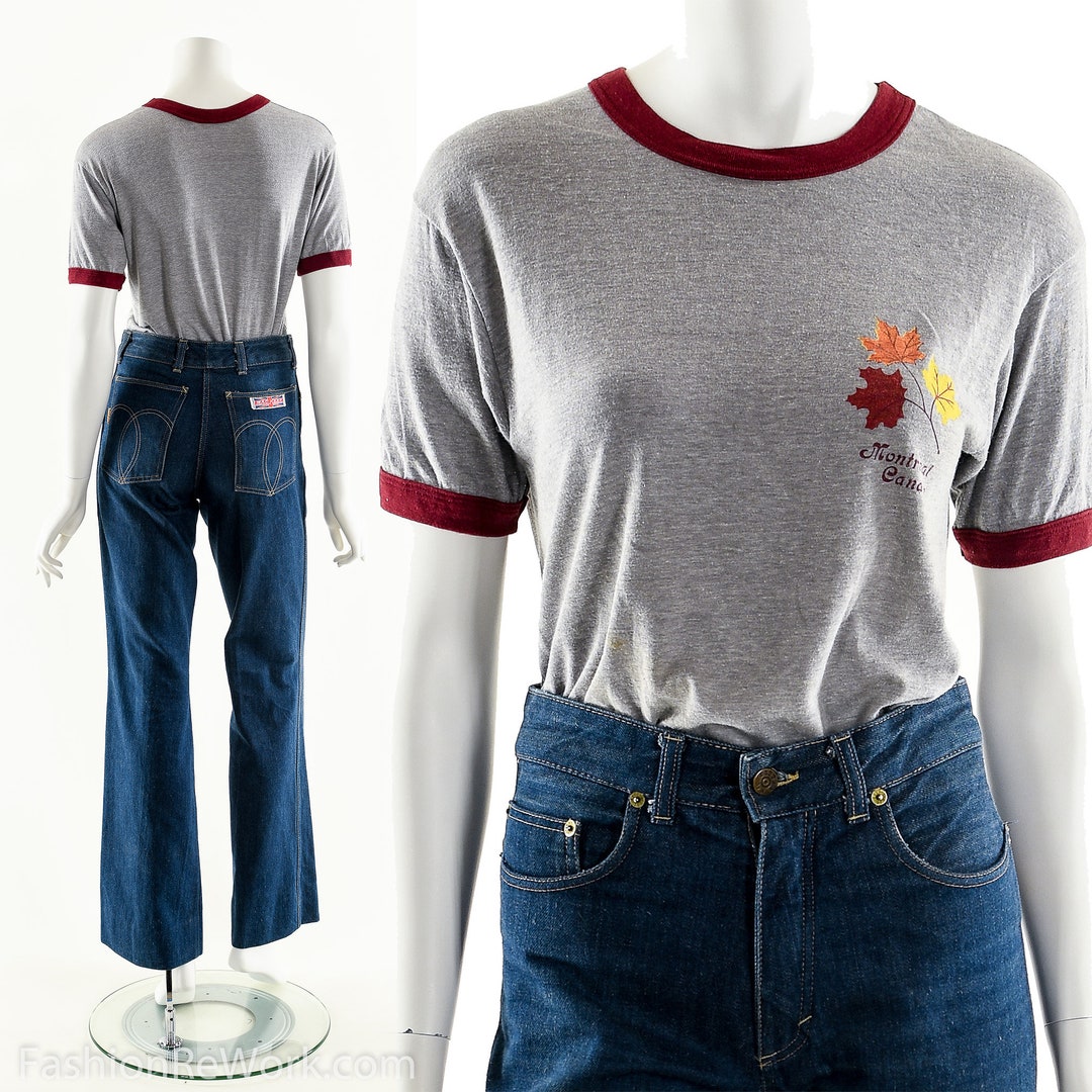 MONTREAL Ringer Tee,maple Leaf Vintage Tee,montreal Canada Shirt ...