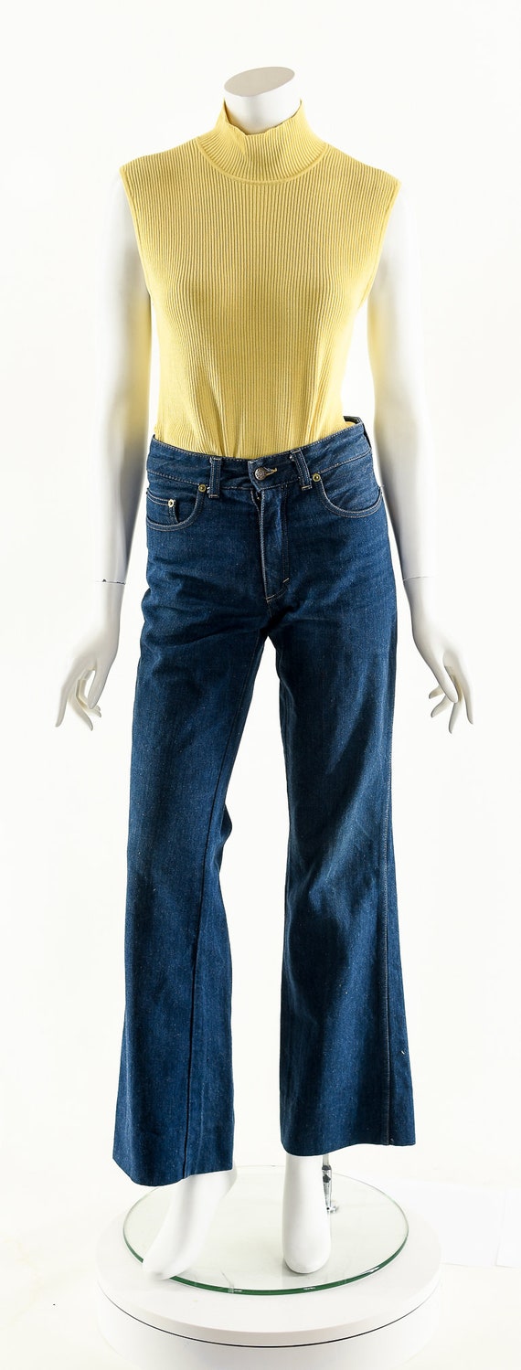 MINIMALIST 90s Yellow Ribbed Tank, - Gem