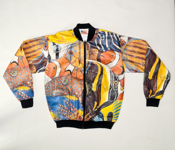 Tyvek Aquarium Fish Bomber Jacket - Gem