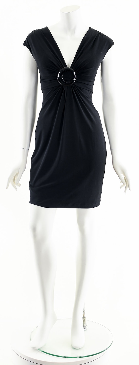 2000's Black Cocktail Dress, Y2K Sexy LBD - Gem