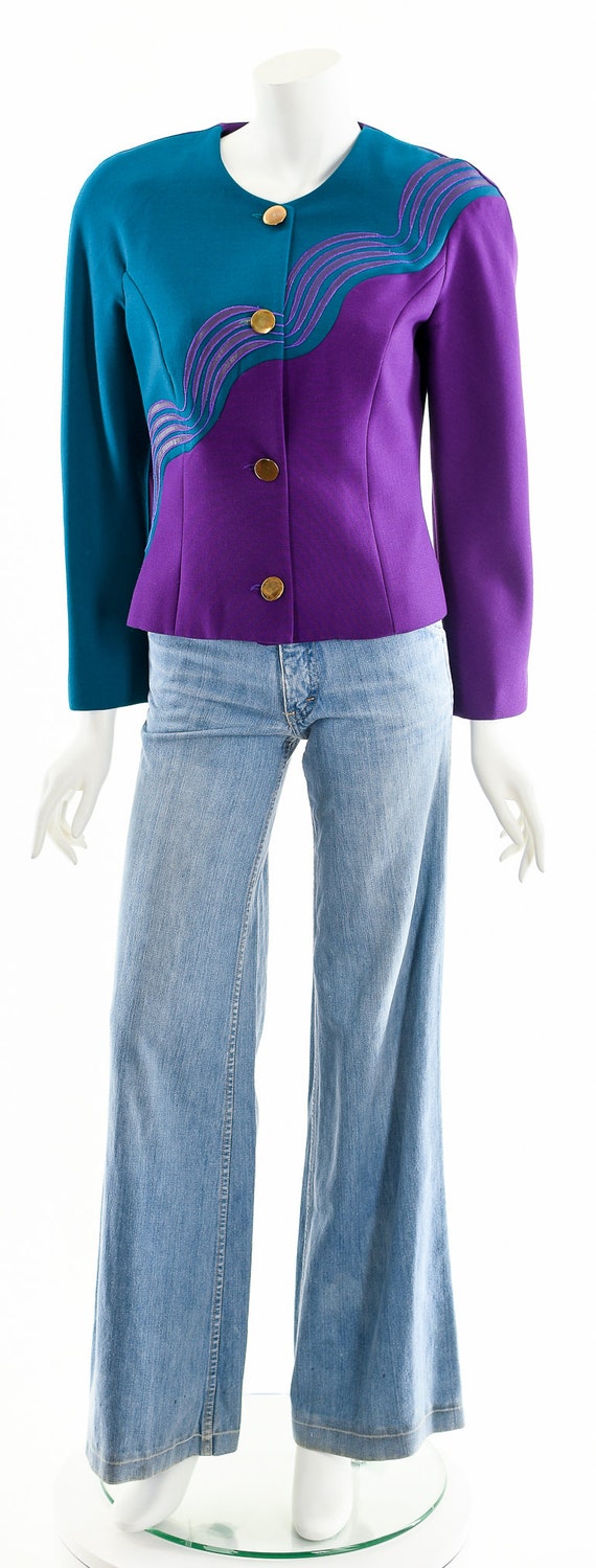 Wearable Wave Jacket,Art to Wear Jacket,Judith Robert… - Gem