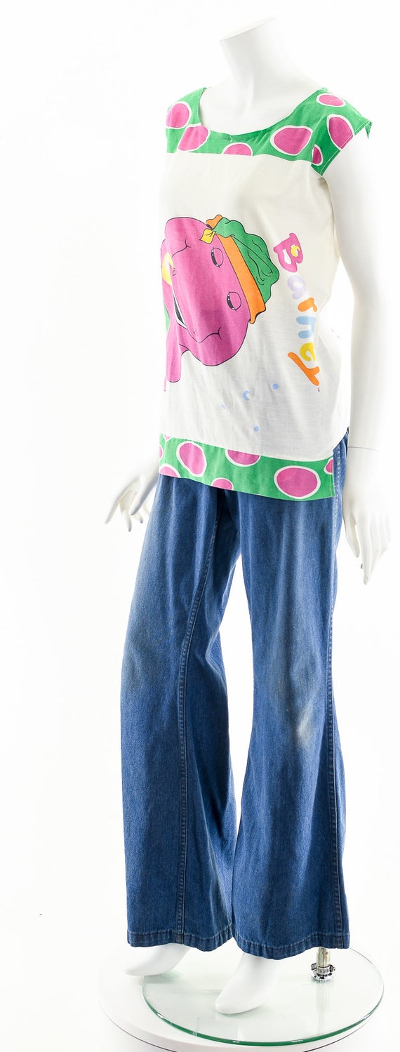 cartoon barney tunic dress,vintage barney shirt,kids … - Gem